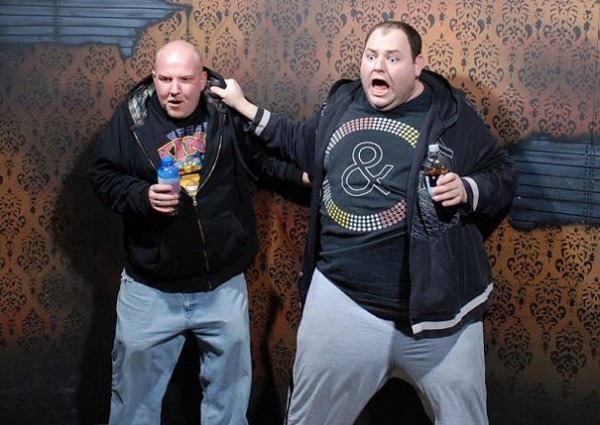 Hilariously Terrified People from a Haunted House Hilariously Terrified People from a Haunted House